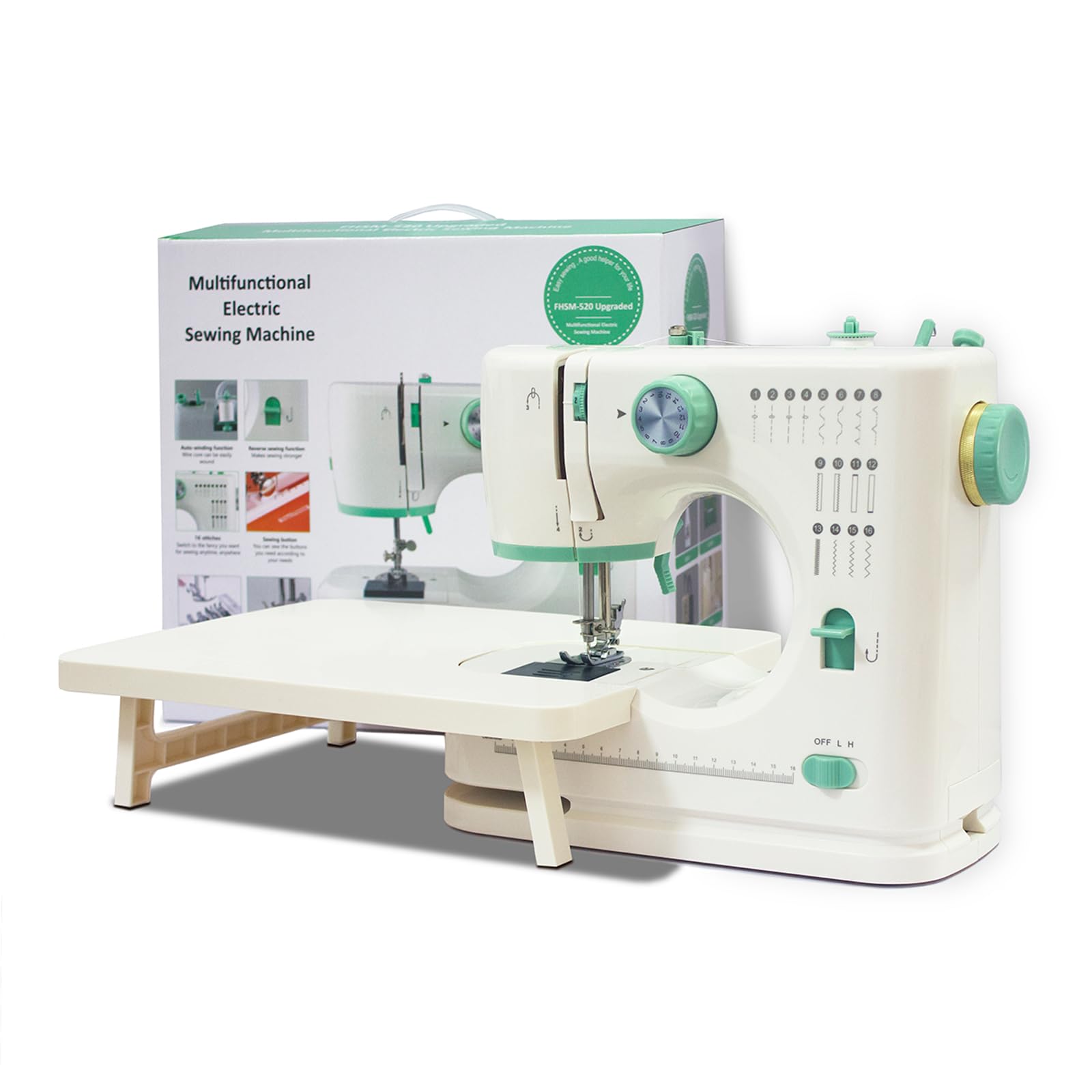 Amazon.com: ShyangLiang Portable Sewing Machine for Beginners, 16 Built ...