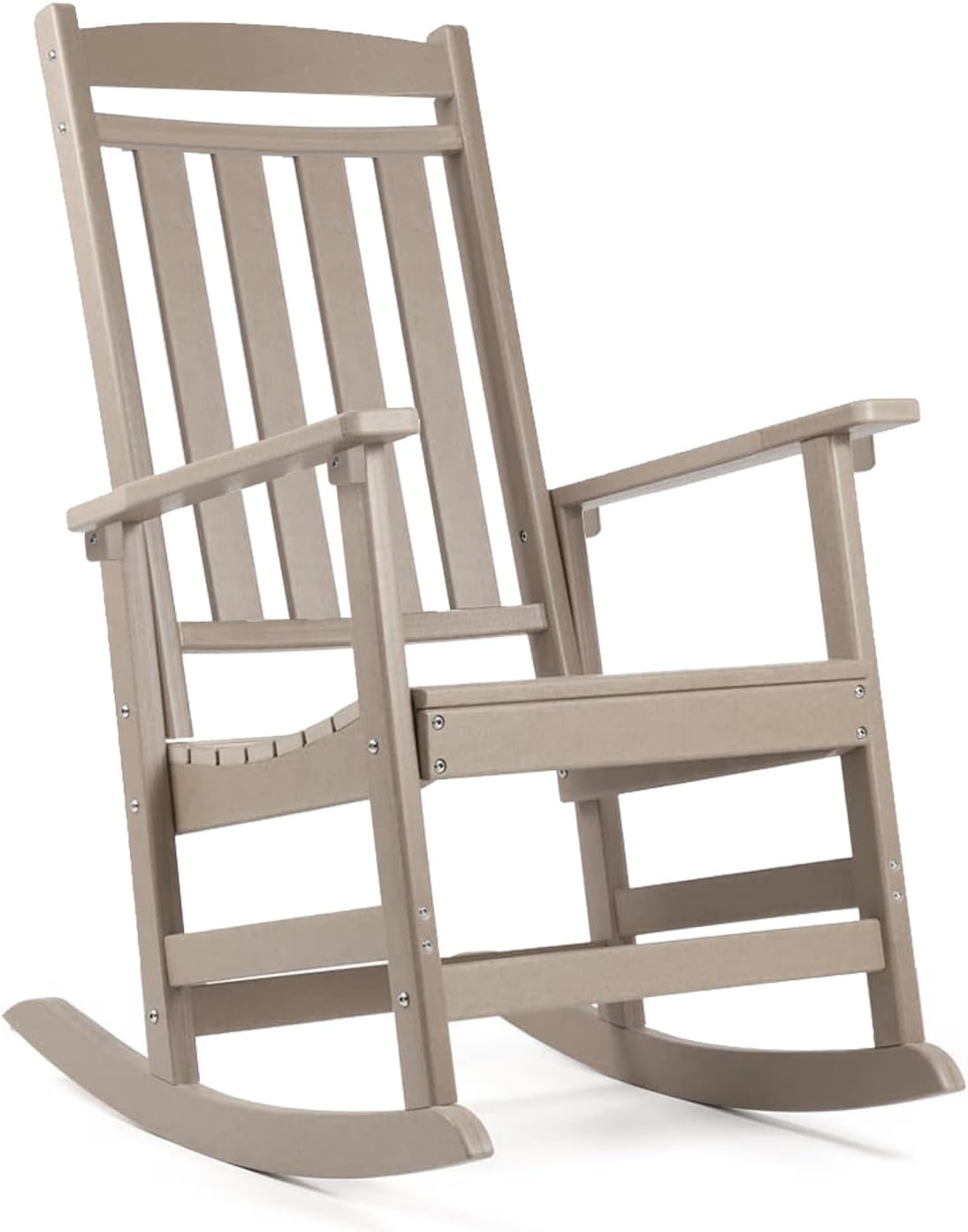 Amazon.com: FOOWIN Outdoor Rocking Chair, High Back Patio Rocking Chair ...