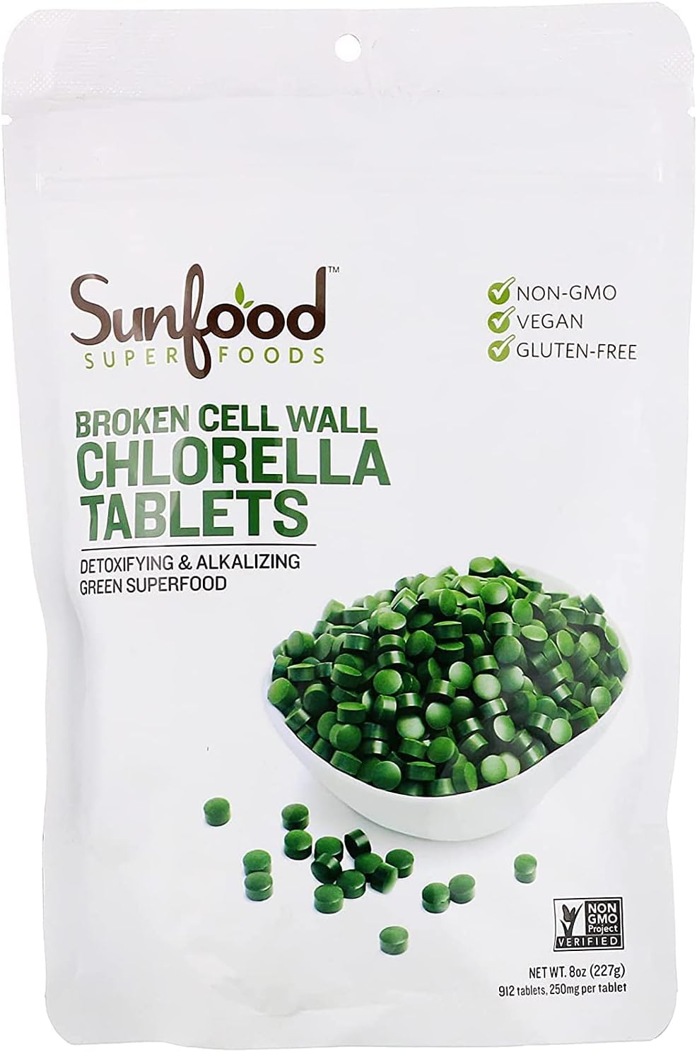 Amazon.com: Sunfood Superfoods Chlorella Tablets | Broken Cell Wall ...