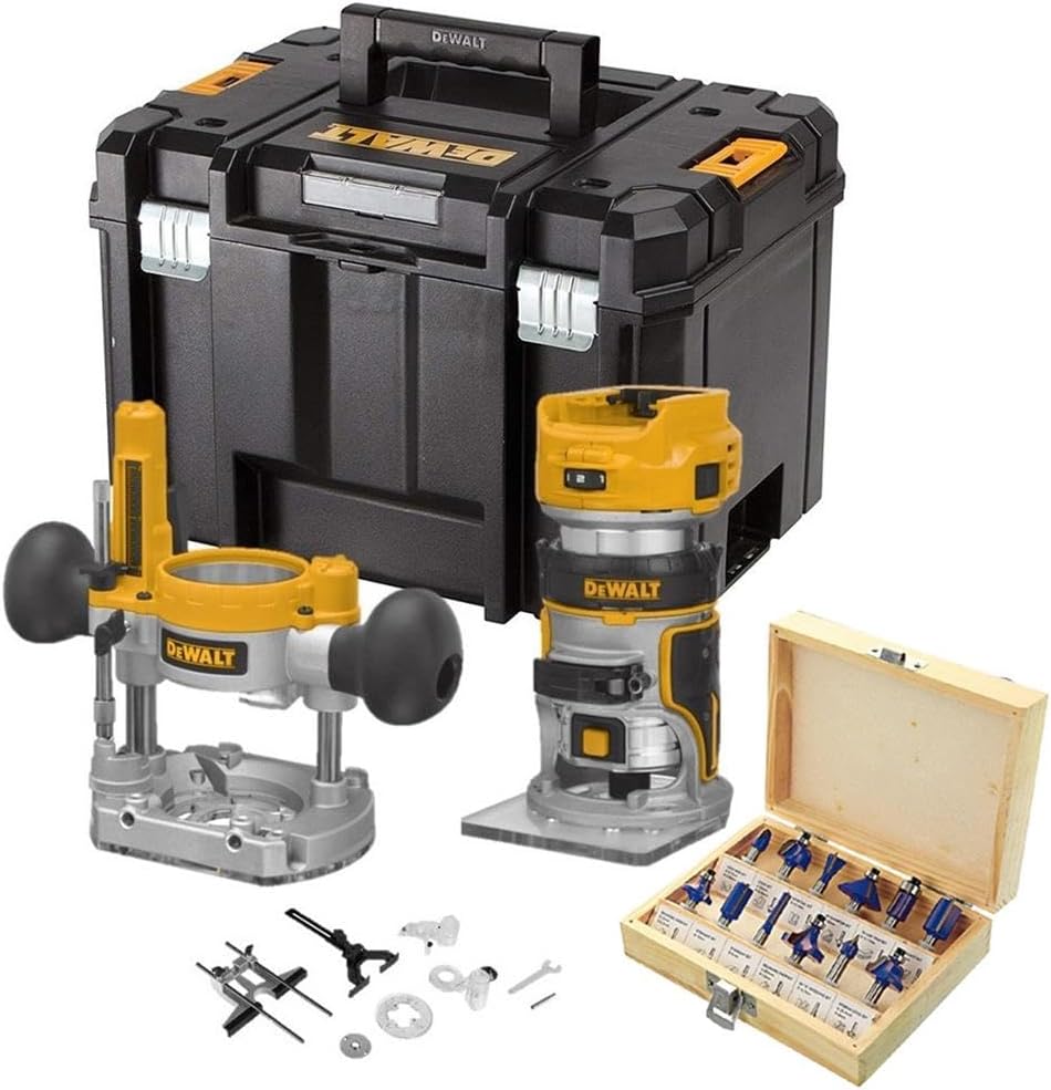 Dewalt DCW604NT 18v XR Brushless Laminate Trimmer 1/4" Router + Plunge ...