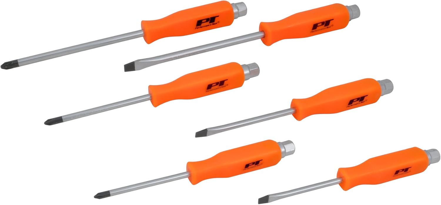 Performance Tool W1729 Tool, Screwdriver Set, Strike Cap (6pc) – BigaMart