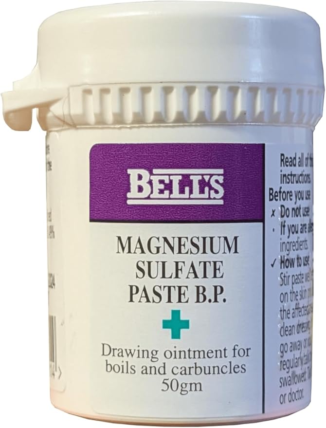 Magnesium Sulphate Paste 50g Drawing Ointment by BELLS : Amazon.co.uk ...