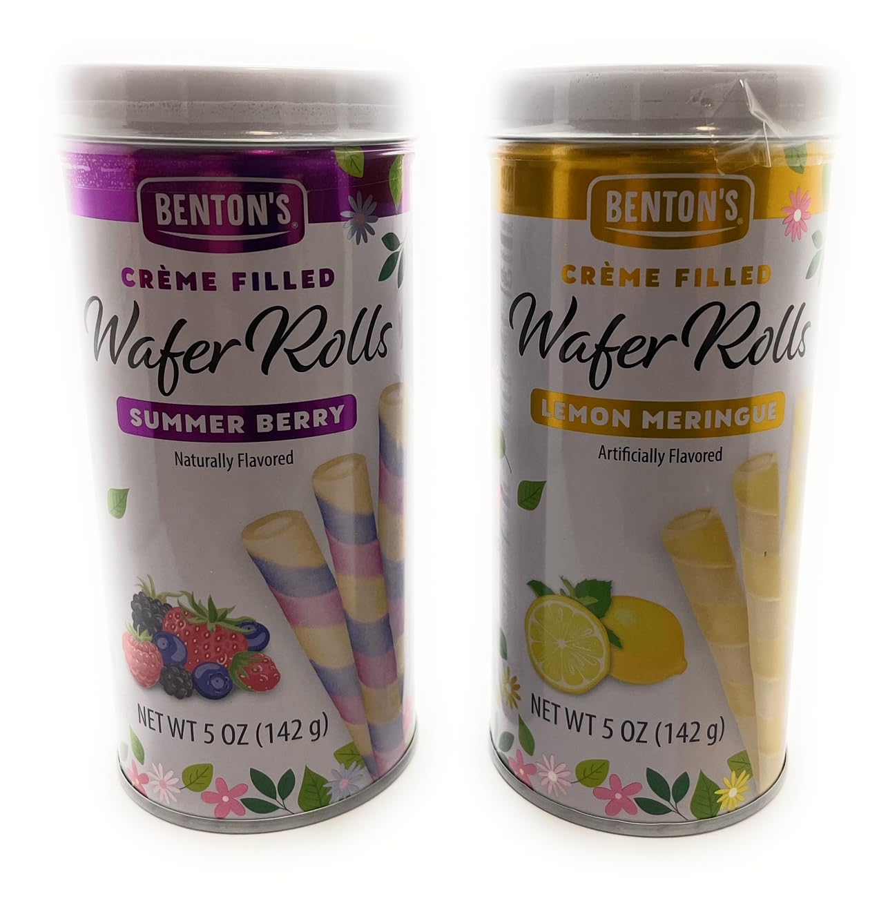 Amazon.com: Summer Berry & Lemon Meringue Wafer Rolls by Bentons 5 oz ...