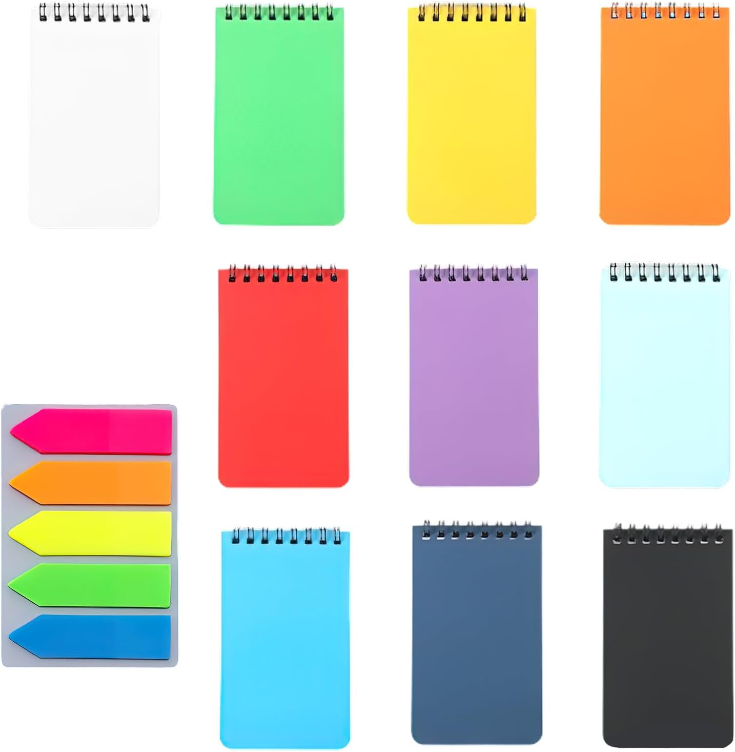 LFCFBH 10 Pack Small Notebooks Pocket Size, 7.6x12.6cm Mini Notepads ...