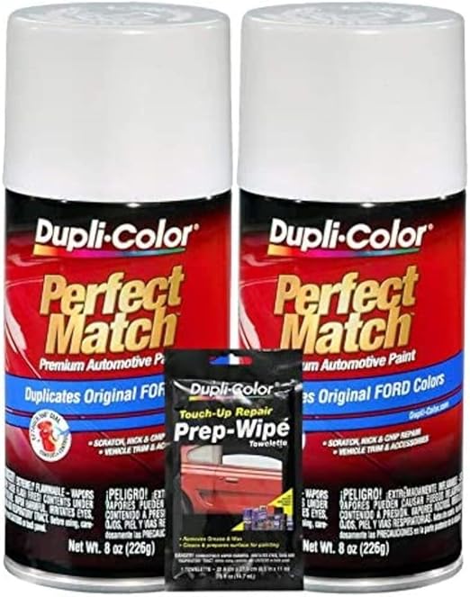 Amazon.com: Duplicolor Performance White Exact Match Touch-Up Paint (8 ...