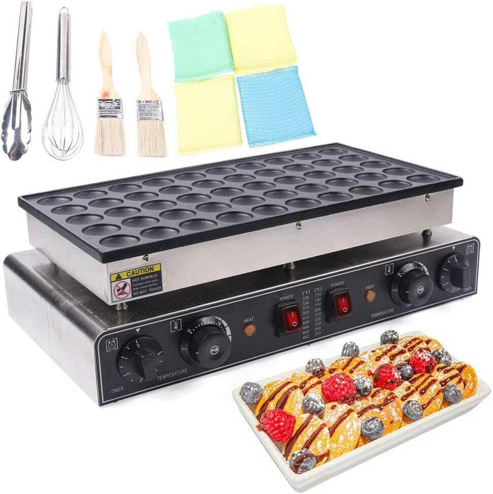 Amazon.com: PIAOCAIYIN Commercial Dutch Pancake Maker, 110V 1.7KW Mini ...