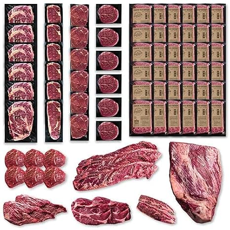 Amazon.com: Nebraska Star Beef Prestige Perfect Quarter (6- 14oz RIbeye ...