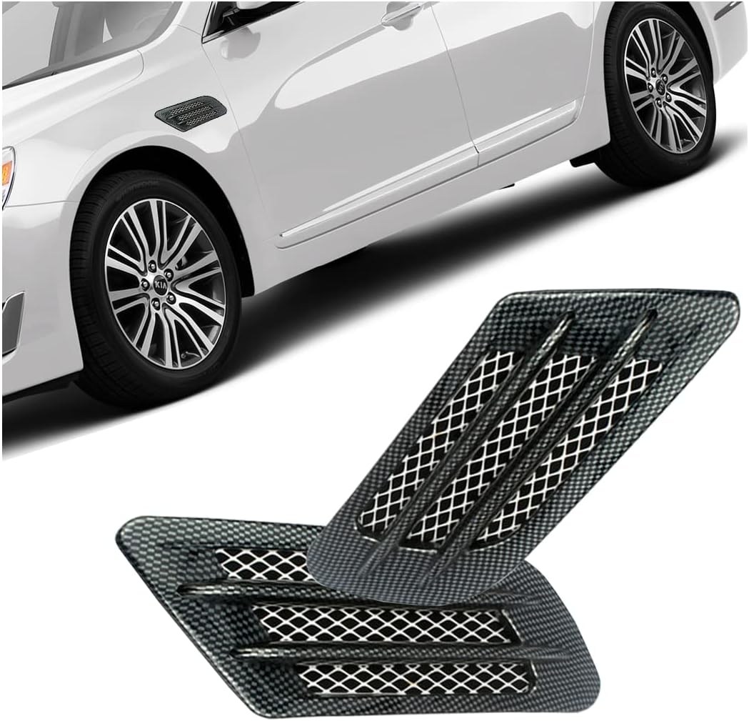 Amazon.com: Car Side Mesh Vent Air Flow Fender Sticker, 2pcs/Set Auto ...