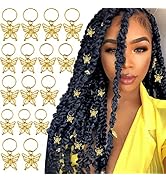 Amazon.com: NAISKA 24Pcs Gold Butterfly Braid Clips Spring Hair Jewelry ...