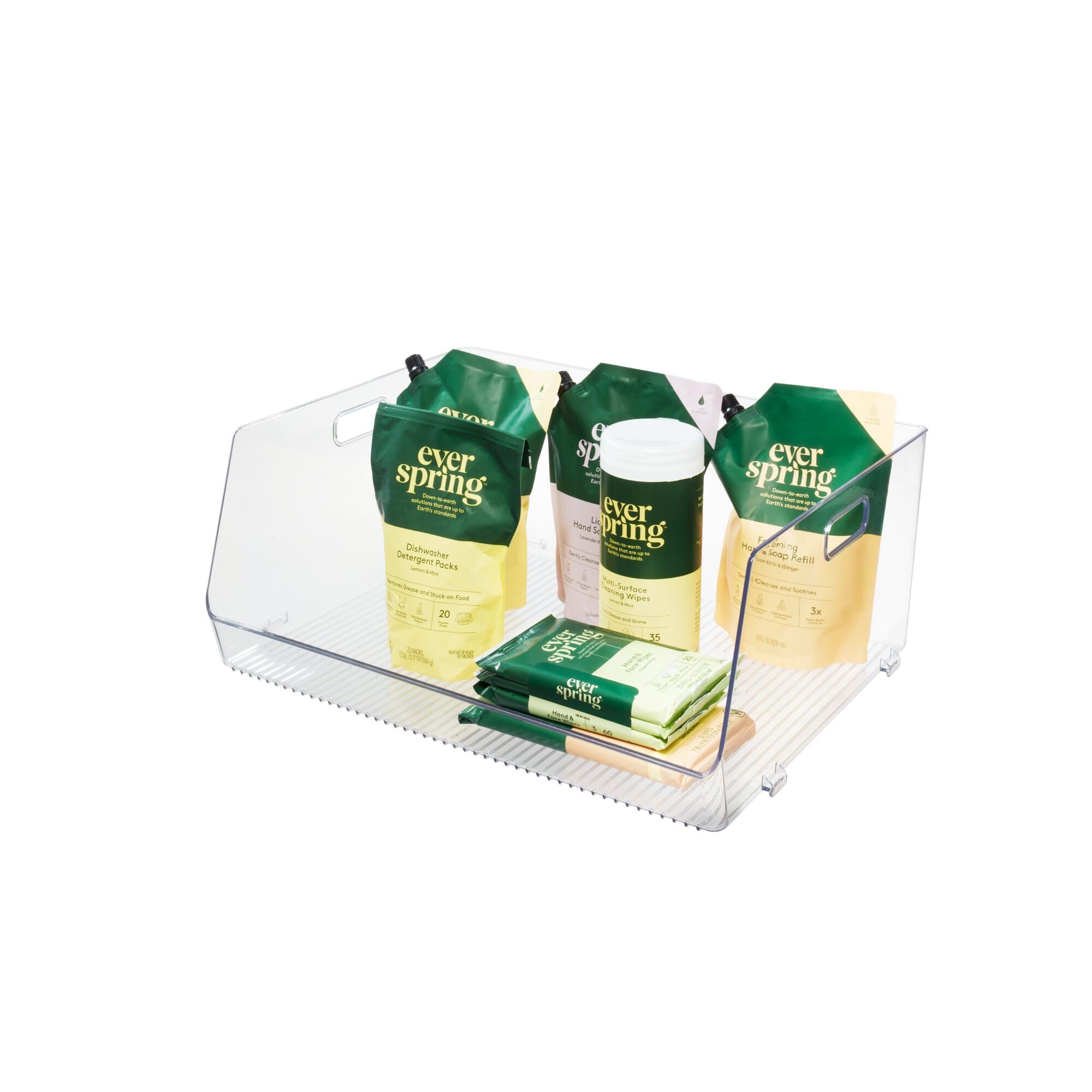 Amazon.com - iDesign Recycled Plastic Stackable Open-Front Storage Bin ...