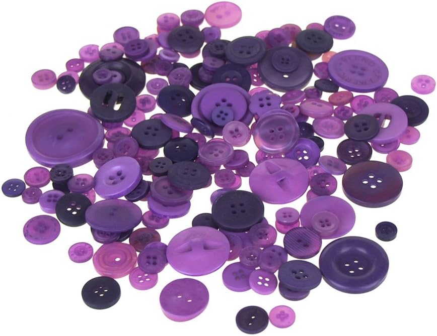 Amazon.com: Homeford Assorted Mixed Color Buttons, 85-Grams (Viola)