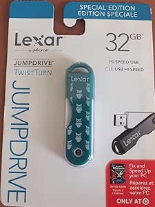 Amazon.com: Lexar JDTTS32GTT Jumpdrive TwistTurn 32GB Special Edition ...