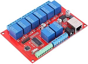 Amazon.com: Relay Board Ethernet Controller Relay Control Board for ...