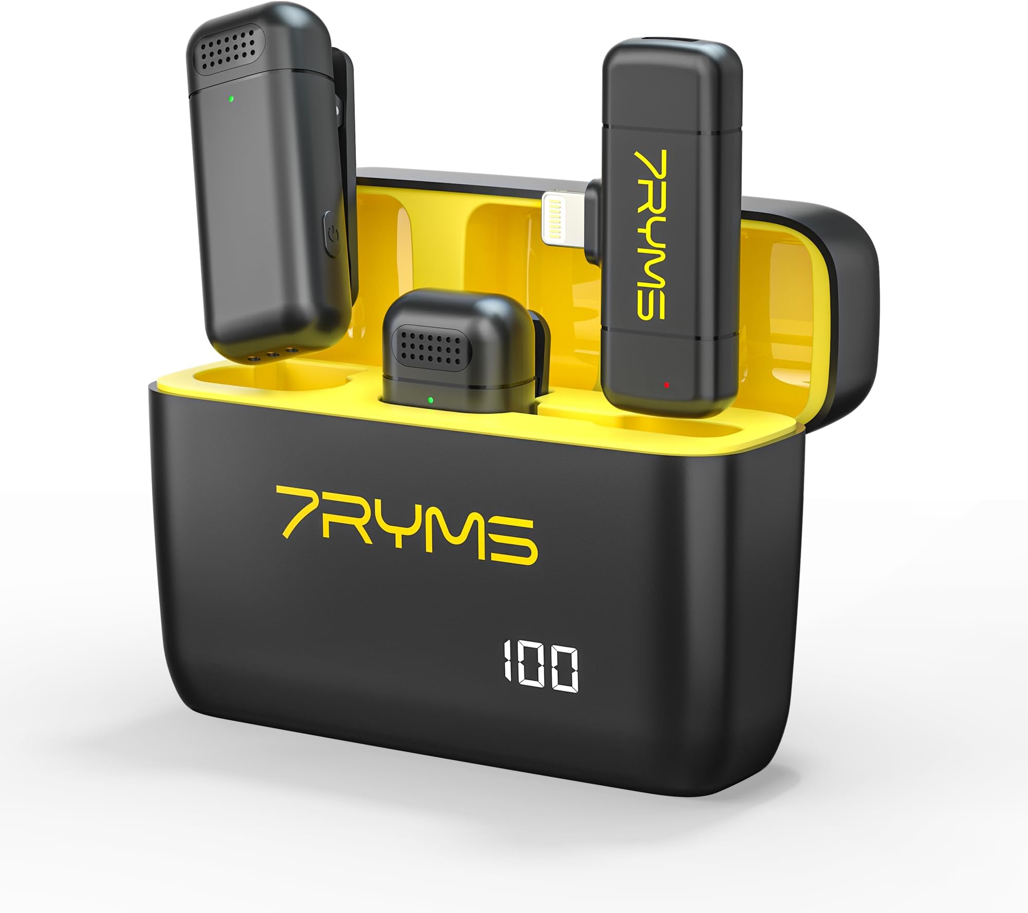 Amazon.com: 7RYMS Rimo S1 MFi Certified Wireless Lavalier Microphone ...