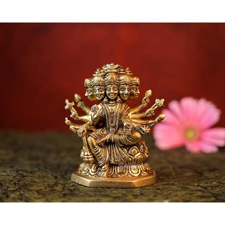 Buy Collectible India Cold Cast Bronze Gayatri Devi Idol (Bronze, 10 ...