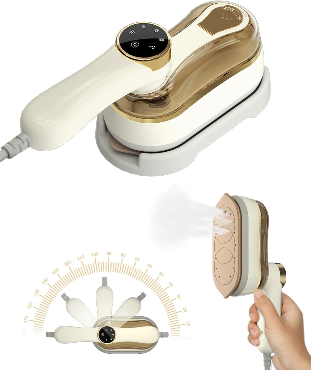 Amazon.com: FAWAIKTU Portable Handheld Iron, Mini Iron Clothes Steamer ...