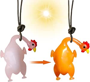 Amazon.com: KRONDO Uv Color-Changing Chicken Pendant, Sunlight ...