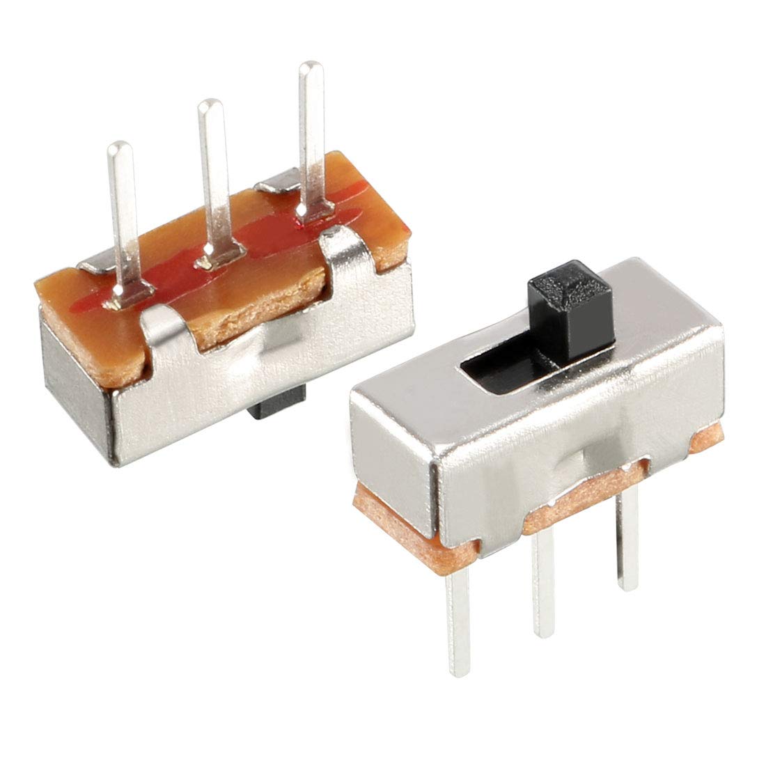 Amazon.com: uxcell 20Pcs 2mm Vertical Slide Switch SPDT 1P2T 3 ...