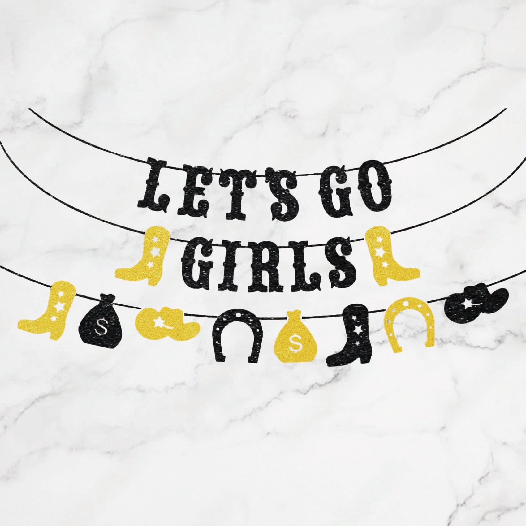Amazon.com: Bachelorette Party Decorations, Western Cowgirl Lets Go ...
