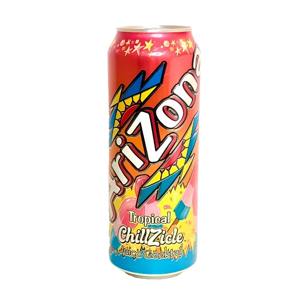 Amazon.com : AriZona Tropical Chillzicle Big Can, 22 Fl Oz (Pack of 12 ...