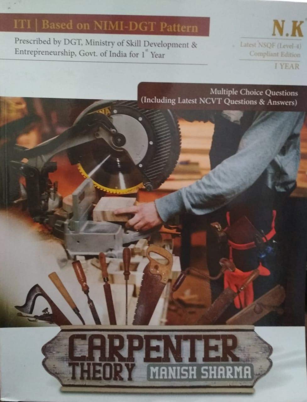 Carpenter Theory - Manish Sharma - ITI Based on NIMI - DGT pattern ...