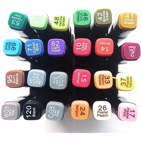 Corslet 30 Pc Alcohol Markers Set Colour Marker Pen Art Markers Dual ...