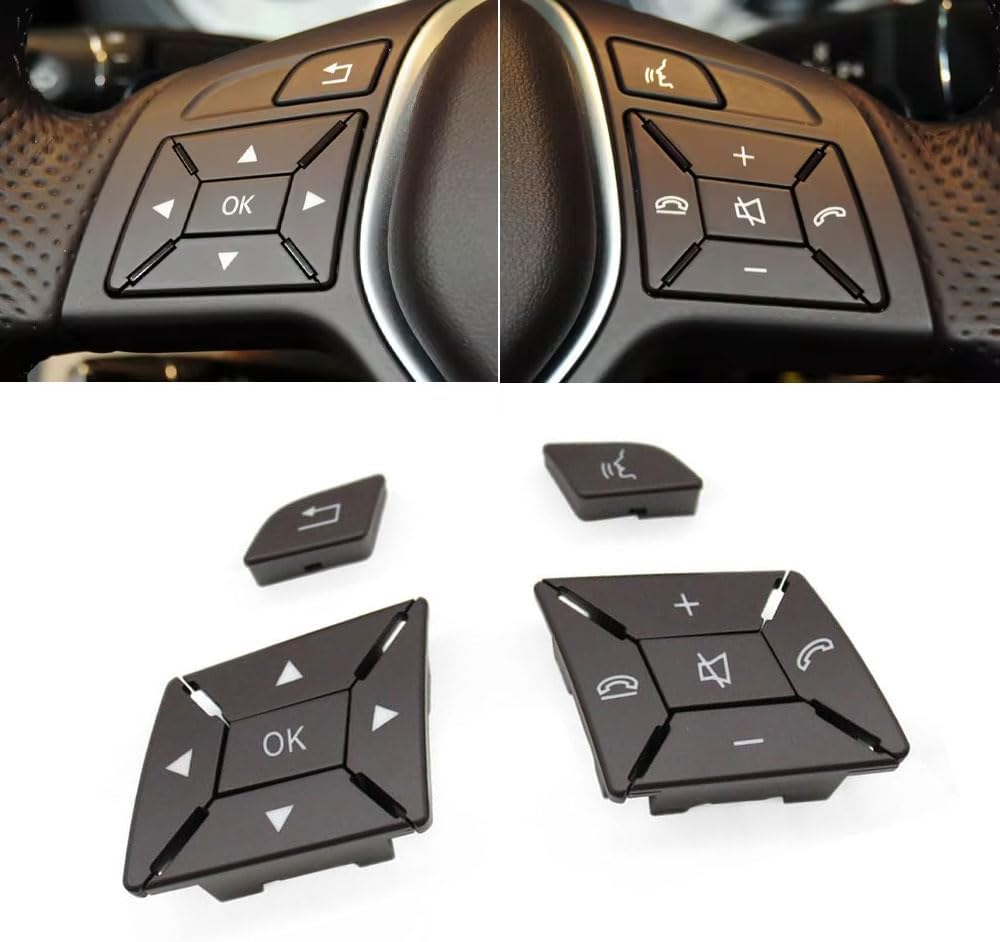 Amazon.com: Goodithy Moka Steering Wheel Button Covers, Interior ...