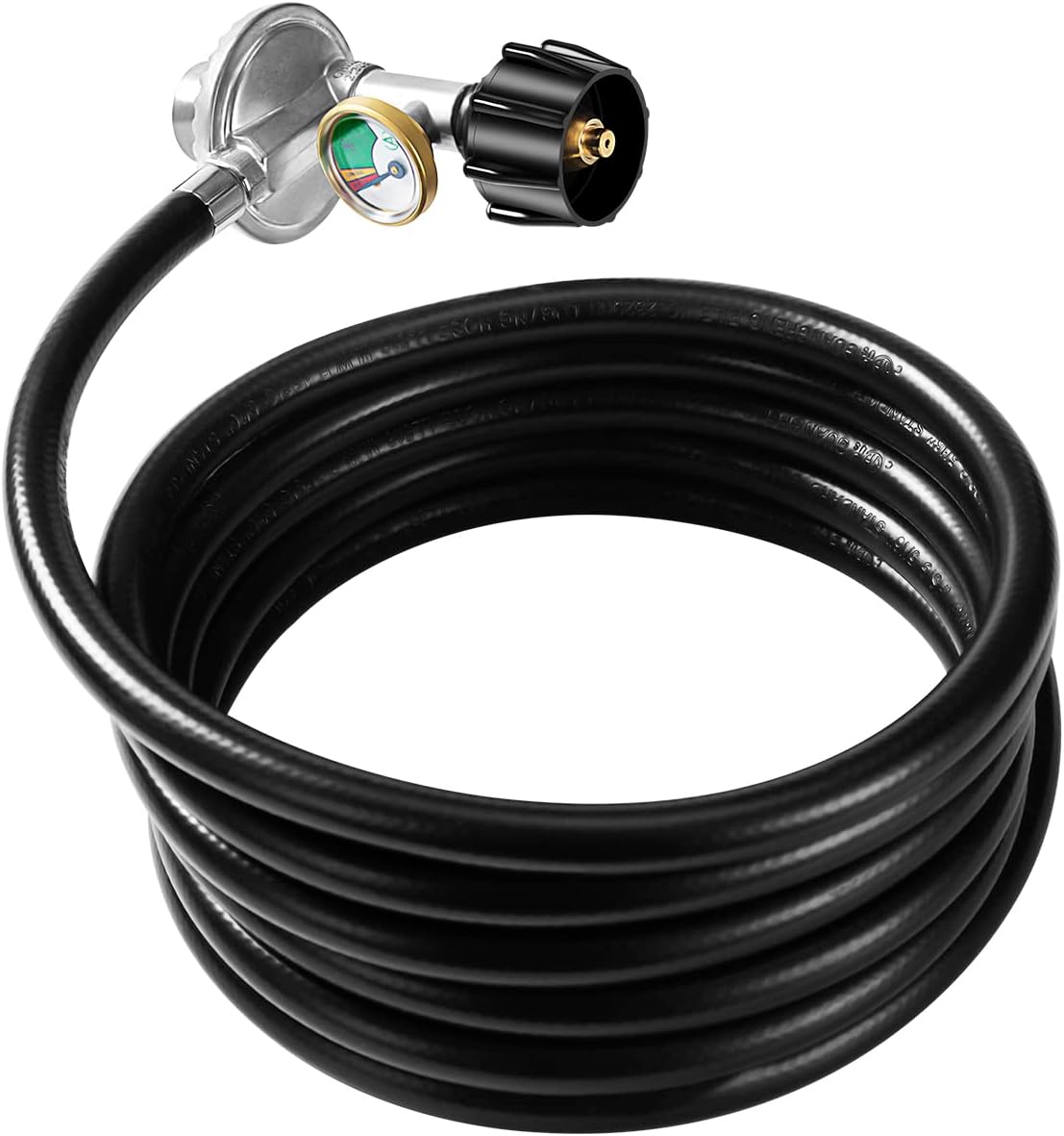 Amazon.com : Suppmen Propane Hose Regulator with Gauge, 12Feet ...