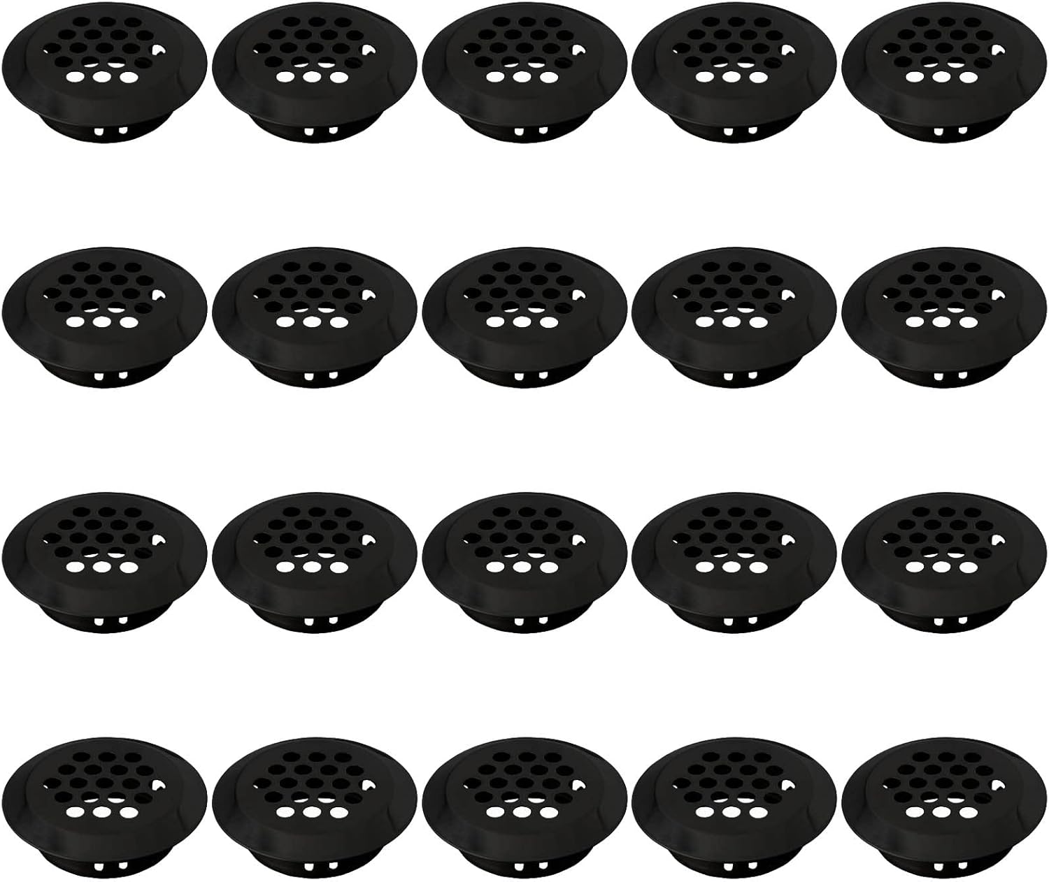 Coufce 20Pcs Stainless Steel Air Vents,19mm / 3/4 Inch Soffit Vent ...