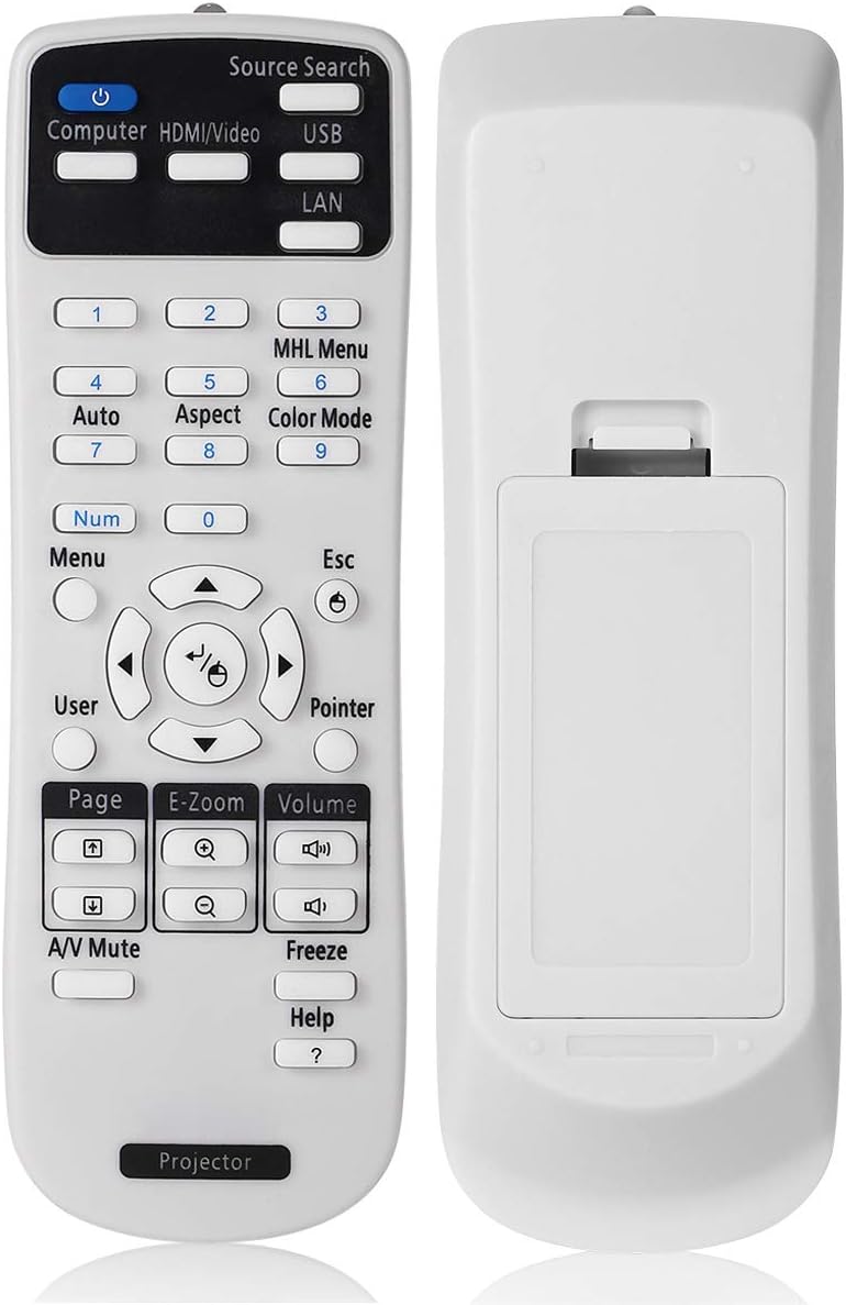 AuKing Projector Remote Control for Epson EB-108 2042 2142W 2247U 960W ...