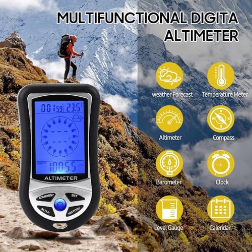 Real Instruments Multifunctional Digital Altimeter Barometer Digital ...