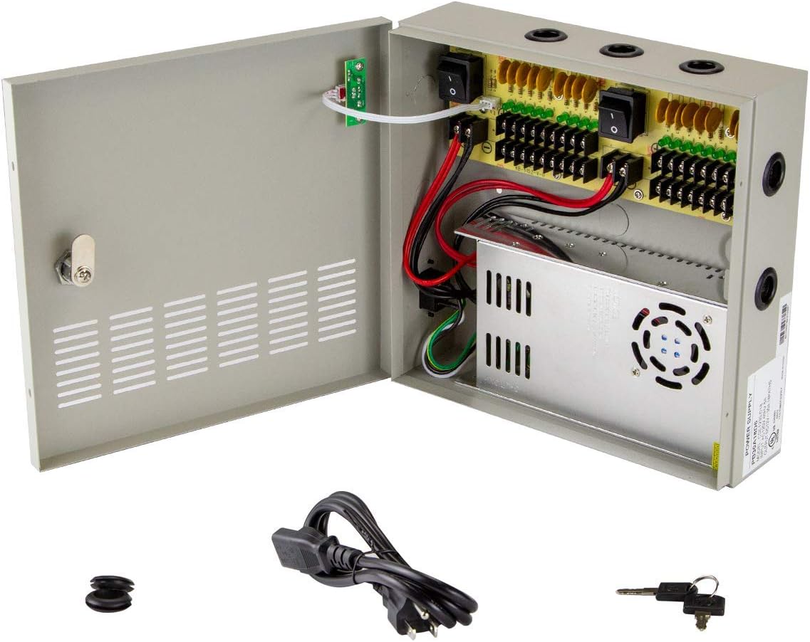 Amazon.com: AOMUCH 18 Channel 12 Volt DC Output 30A Camera Distributed ...