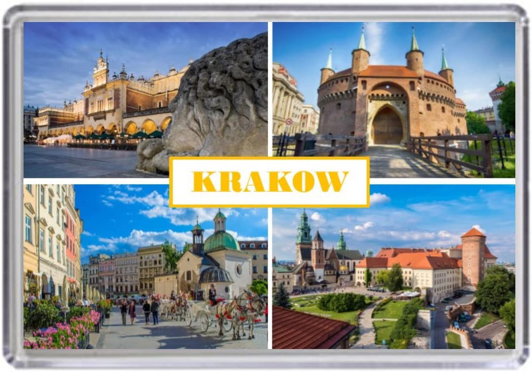 Krakow - Poland - Fridge Magnet 96 x 67 mm JUMBO SIZE BBSM1587 : Amazon ...