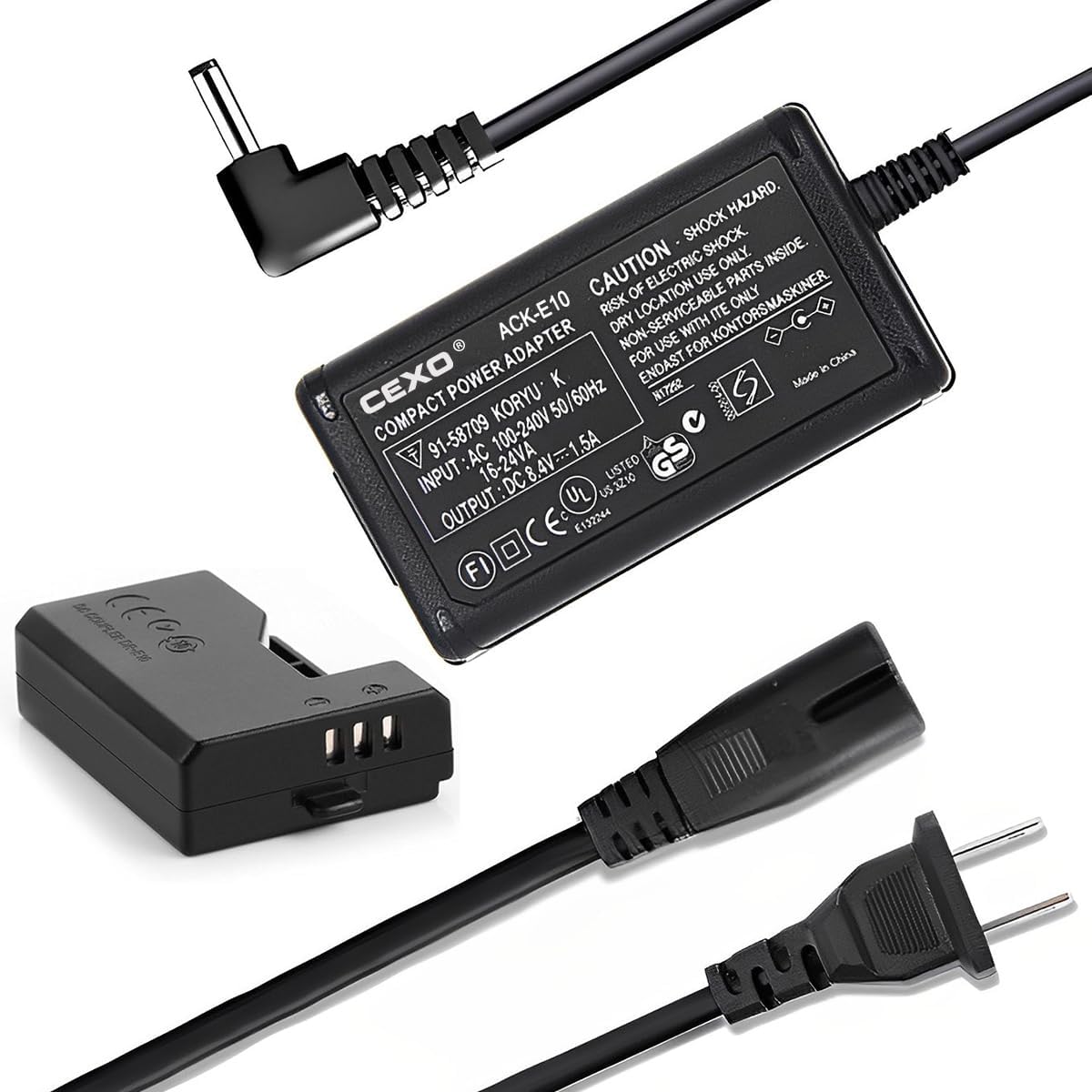 Amazon.com : CEXO ACK-E10 DR-E10 LP-E10 AC Power Adapter Charging Kit ...