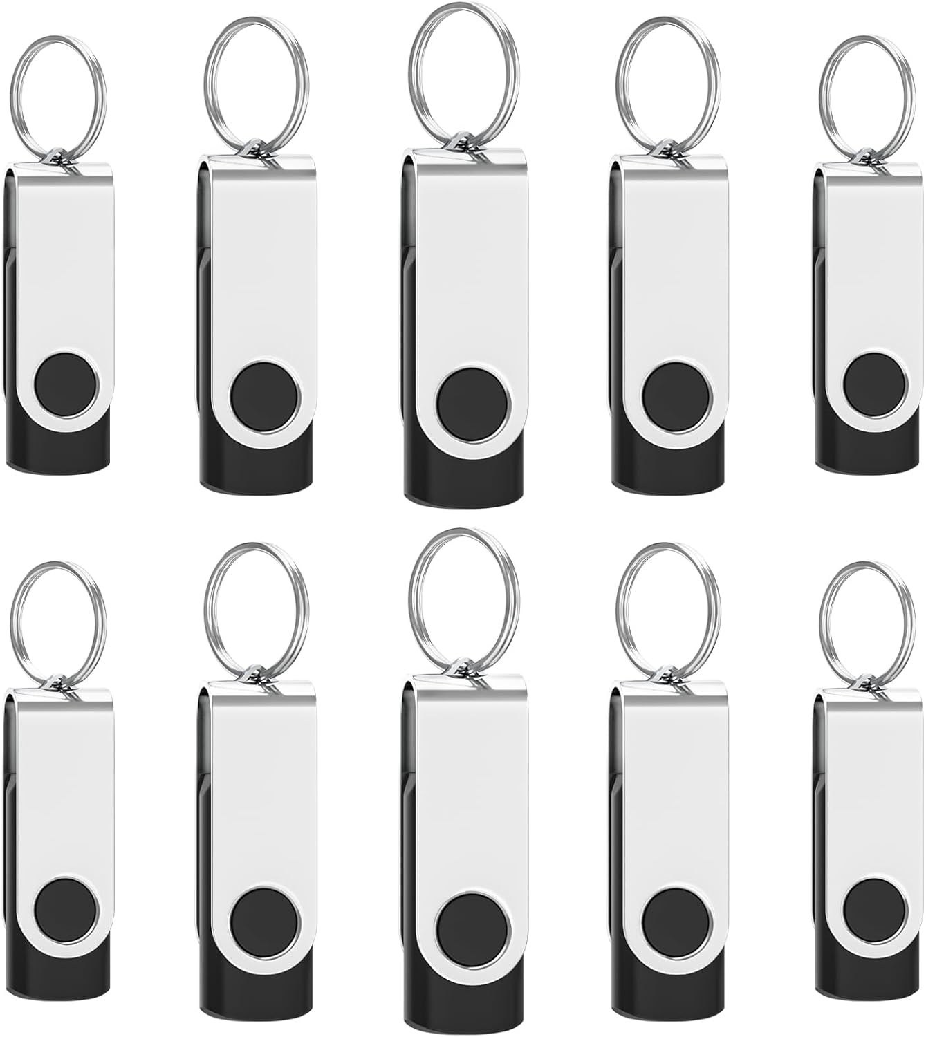 Amazon.com: Wooolken 10Pack 2GB USB 2.0 Flash Drive with Keychains ...