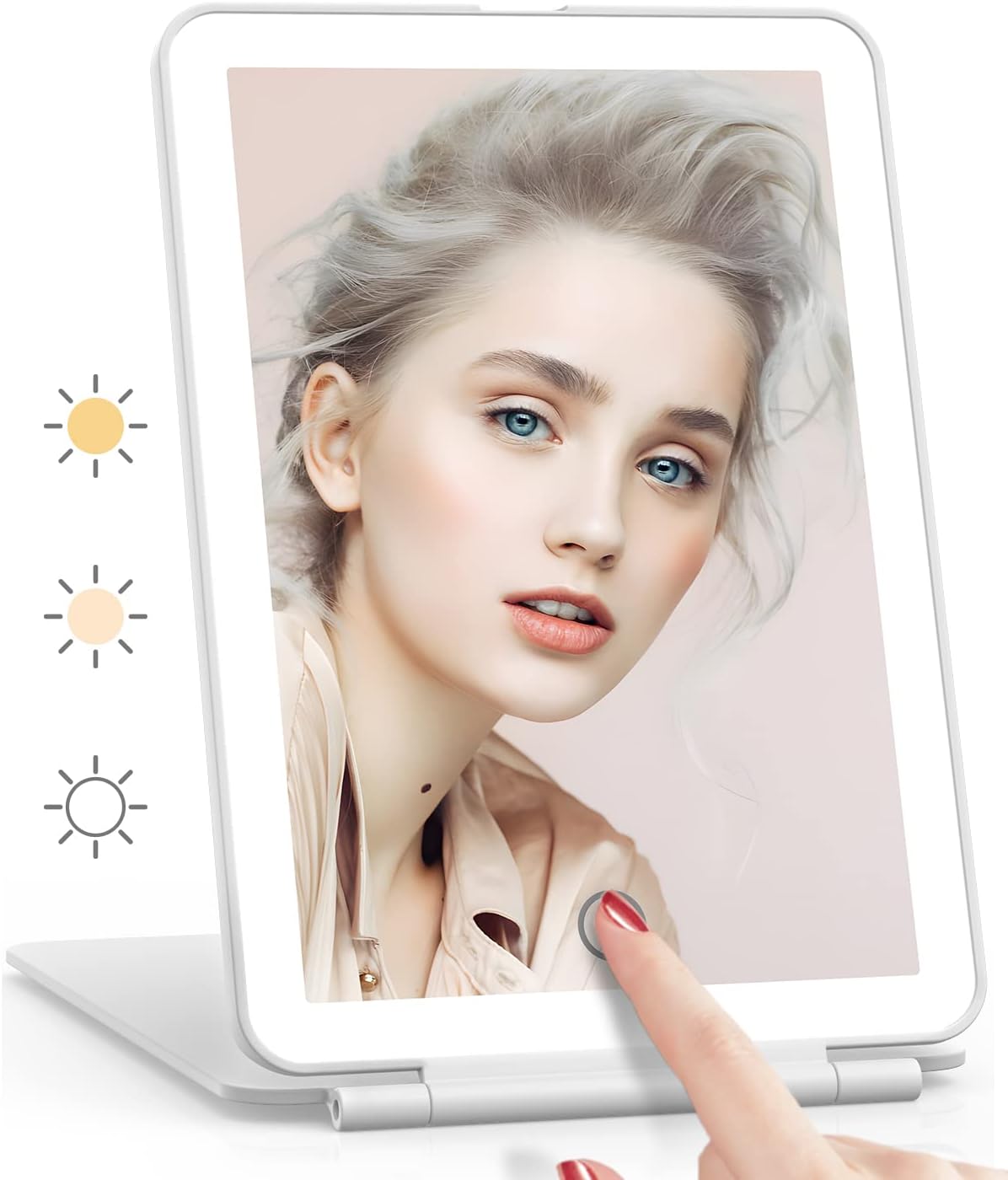 Amazon.com: Travel Mirror with Light, Folding Travel Mirror Led Lighted ...