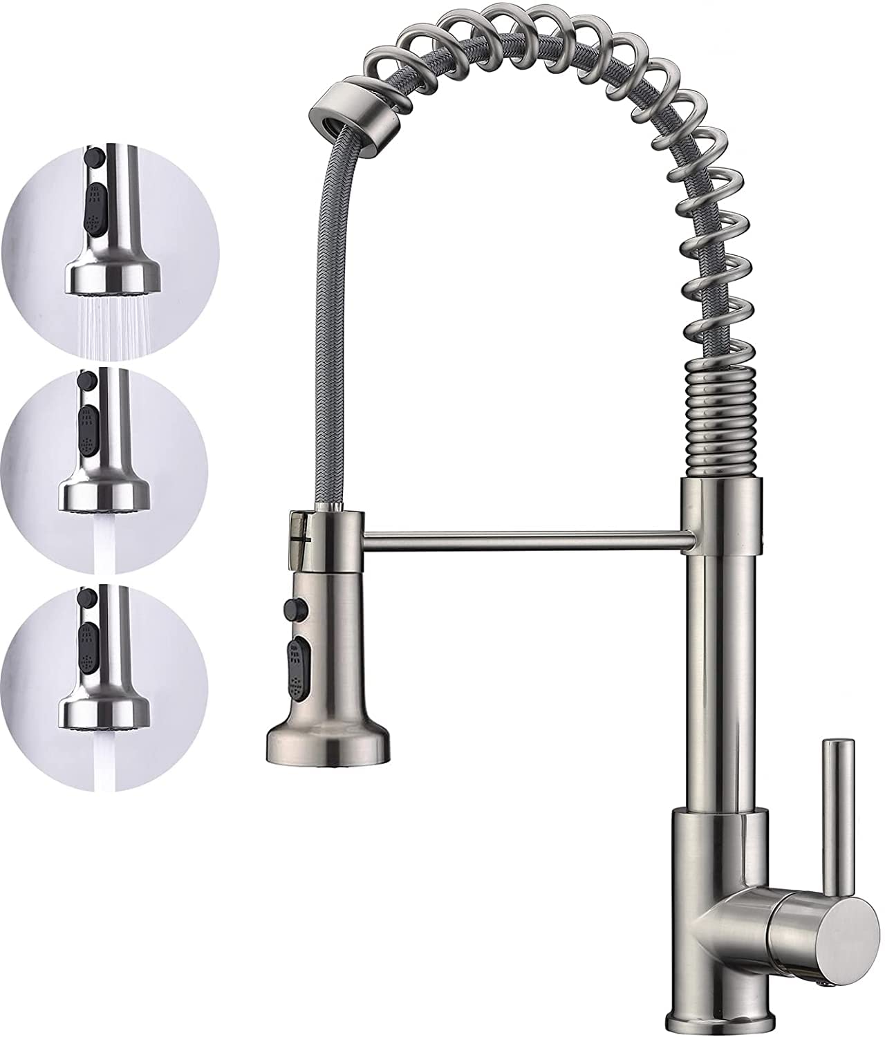 Buy WENKEN Kitchen Tap Kitchen Mixer Tap Brushed Nickel Kitchen Sink buy-wenken-kitchen-tap-kitchen-mixer-tap-brushed-nickel-kitchen-sink