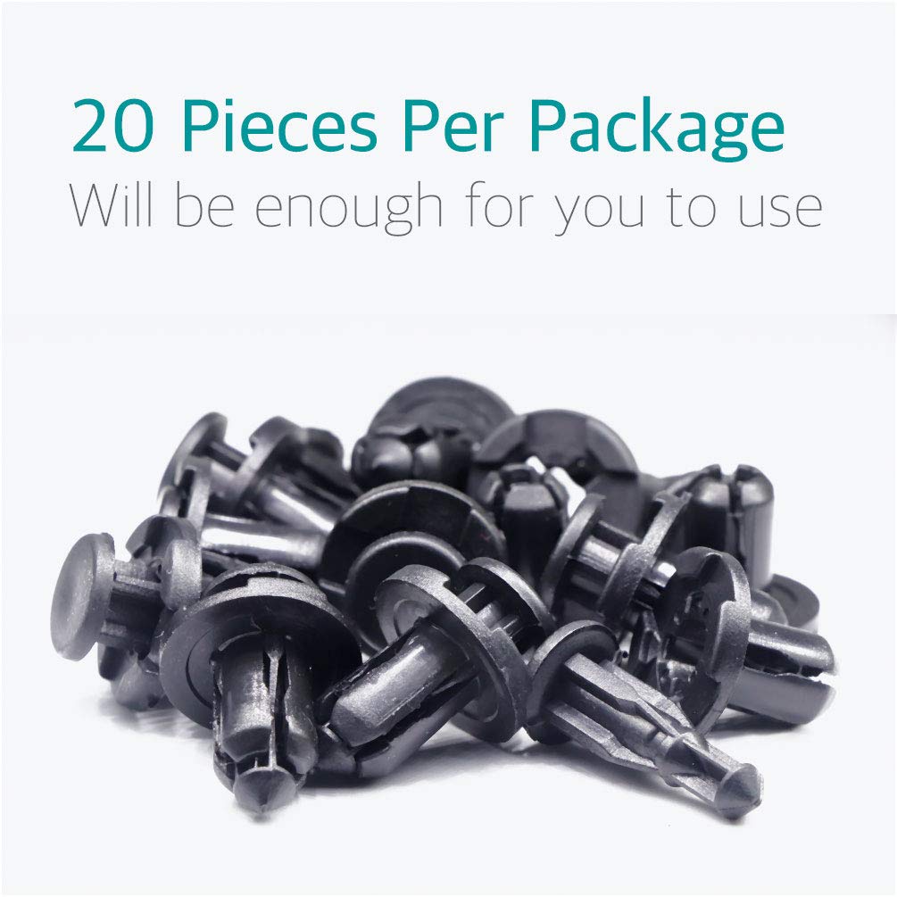Snapklik.com : 20 Pcs Bumper Engine Cover Fender Grille Push-Type ...