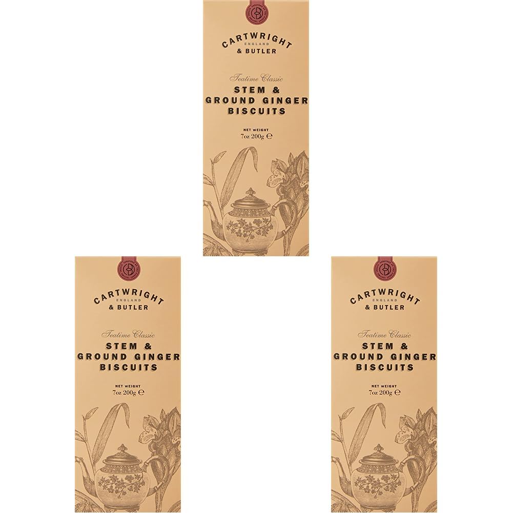 Cartwright & Butler | Stem Ginger Biscuits In Carton (Pack of 3 ...