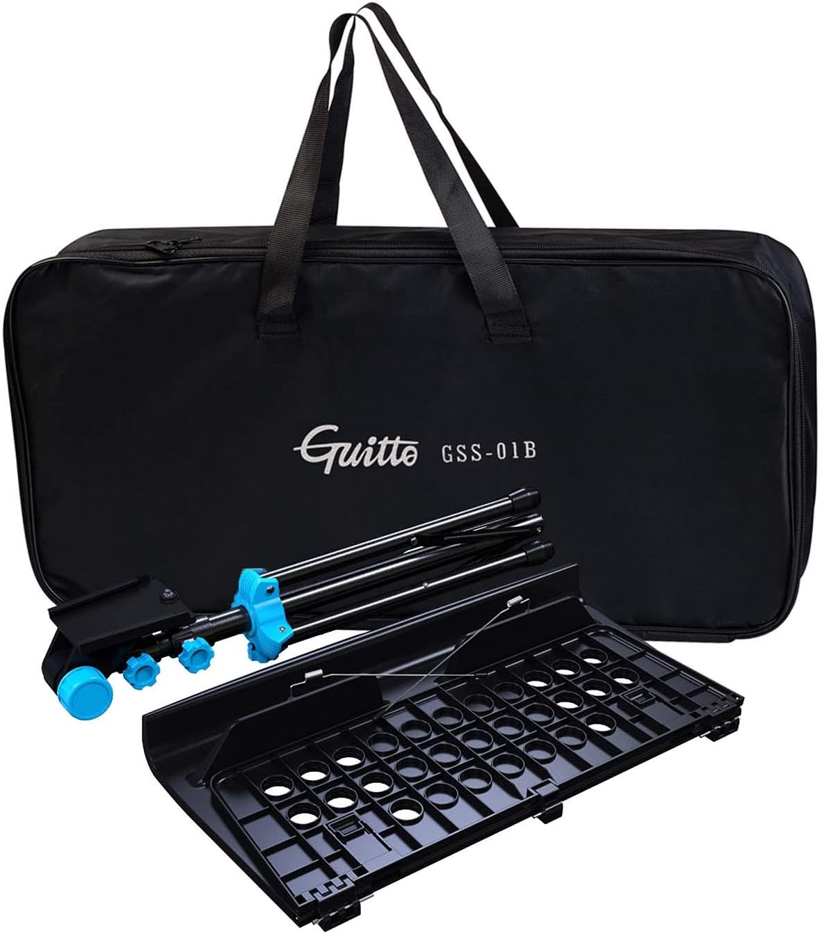 Amazon | Guitto 折りたたみ式 オーケストラ譜面台 キャリングバッグ付属 GSS-01B | 譜面台 | 楽器・音響機器
