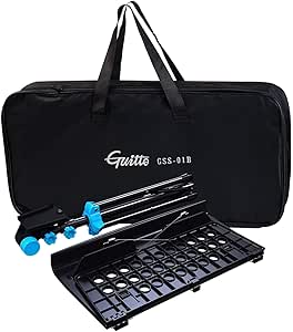 Amazon | Guitto (ギット) 折りたたみ式 オーケストラ譜面台 GSS-01B | 譜面台 | 楽器・音響機器