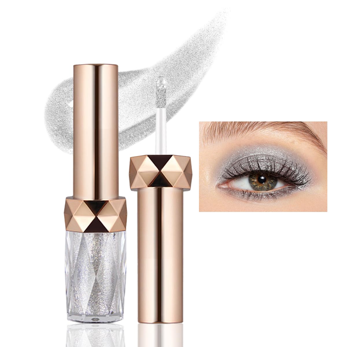 Amazon.com : Aaiffey Liquid Glitter Eye Shadow Colored Shimmer ...