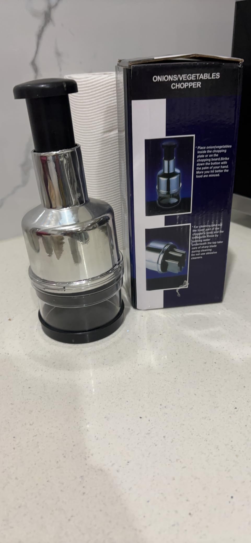 Ozallure Kitchen Hand Slap Manual Chopper for Garlic | Quick Food Hand ...