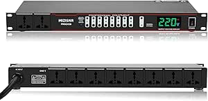 Amazon.com: MIZISNR Power Conditioner for Audio Equipment, 10 Outlet 1U Rack Mount 110-230v ...