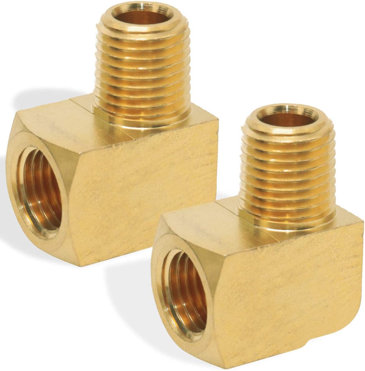 Amazon.com: Boeray 2 pcs Brass Fitting, 1/8" NPT Male Pipe to 1/8" NPT ...