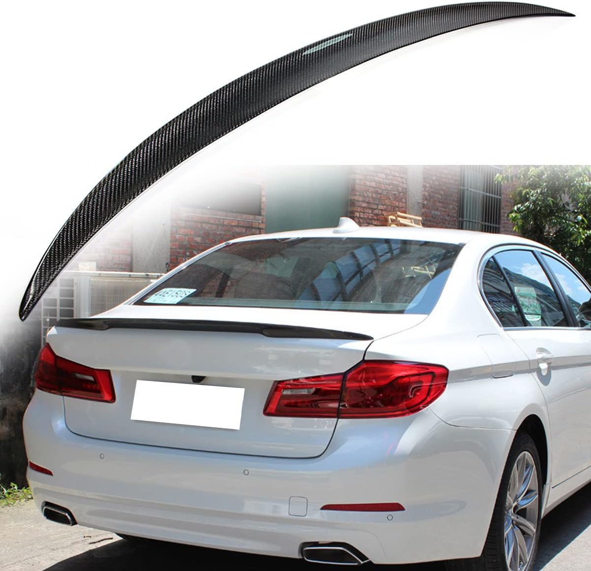 Amazon.com: Performance Style Carbon Fiber Trunk Spoiler Wing ...