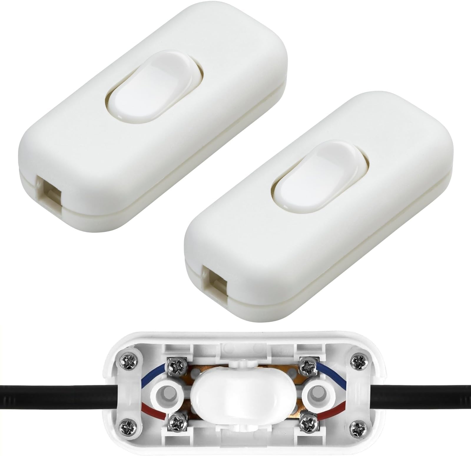 Tiardey 16A Heavy Duty Inline Cord Switch,Large Current in-Line On/Off ...