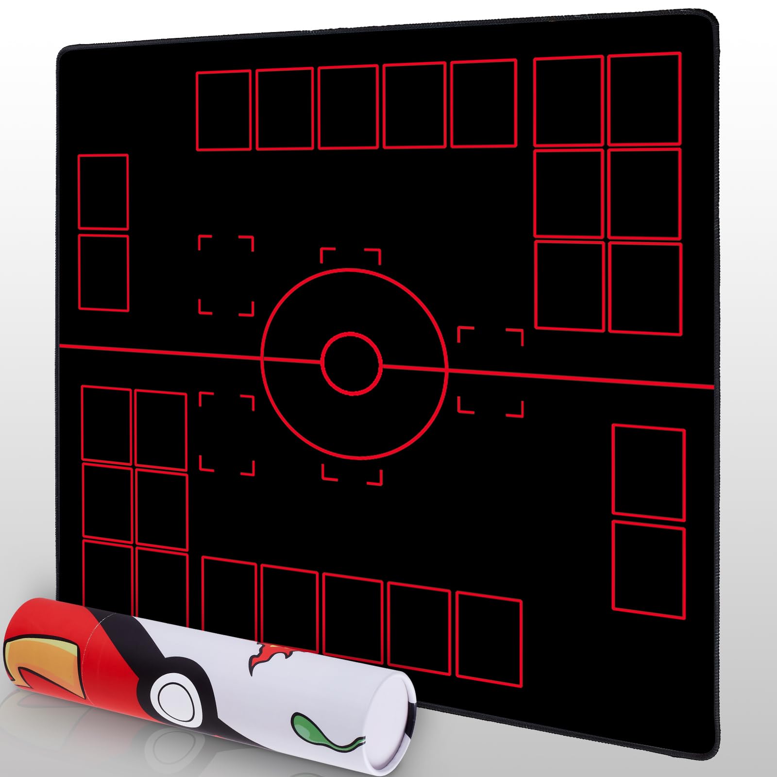 Amazon.com: Biouai 2 Player Compatible Playmat for Cards - 2 Player ...