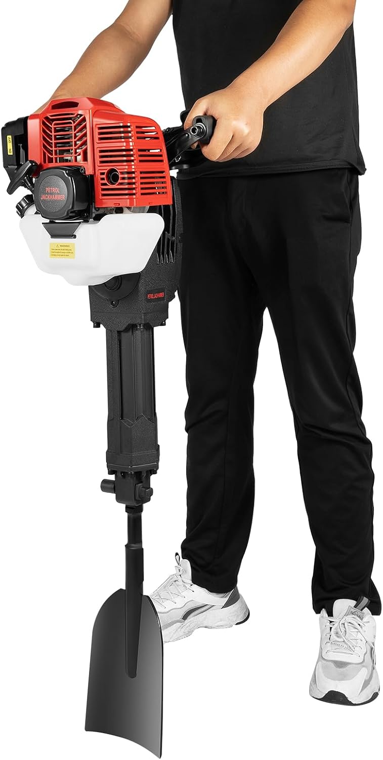 Amazon.com: CAIHAOA Handheld Trencher Digger Machine, 52cc Engine Gas ...