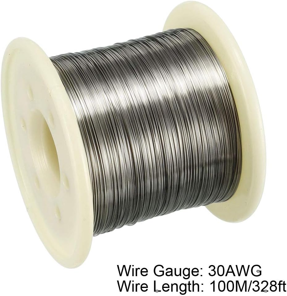 sourcing map 22 Gauge Resistance Wire Wrapping 328ft Nichrome Heating ...